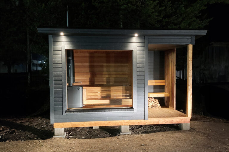 Karel pihasauna 8 m², valmissauna - Metsolan Piha ja Puu